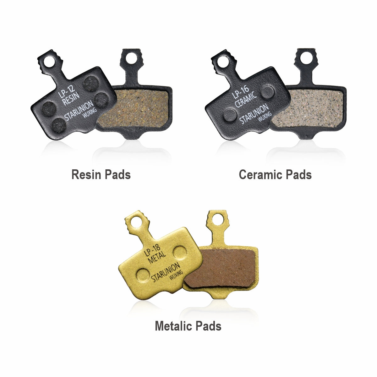Star Union Brake Pads: Perfect Fit for 156 Calipers – Resin (LP-12), C